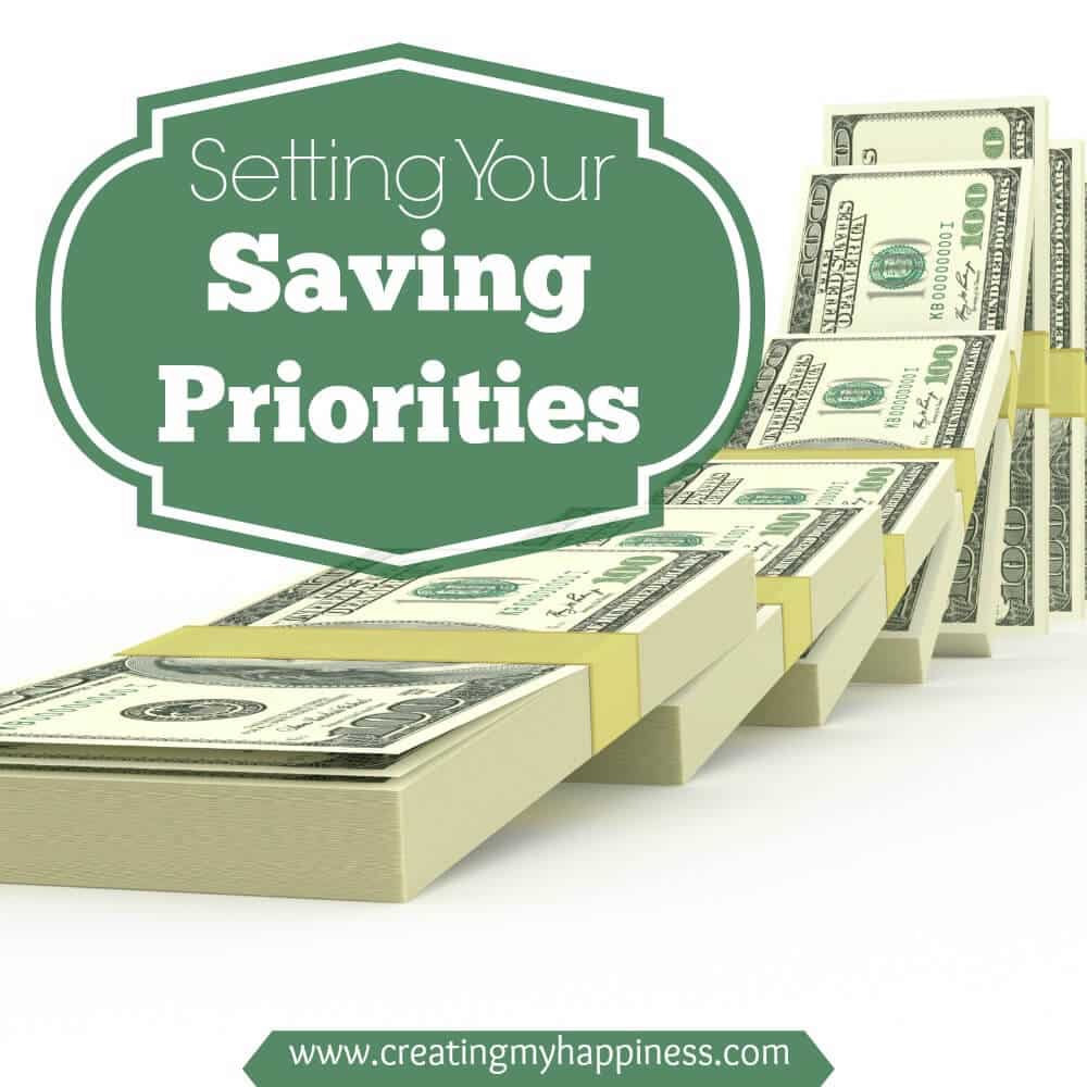 Setting Your Saving Priorities