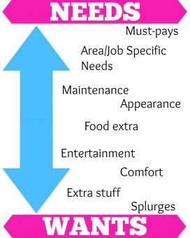 Budgeting In-Between Wants and Needs