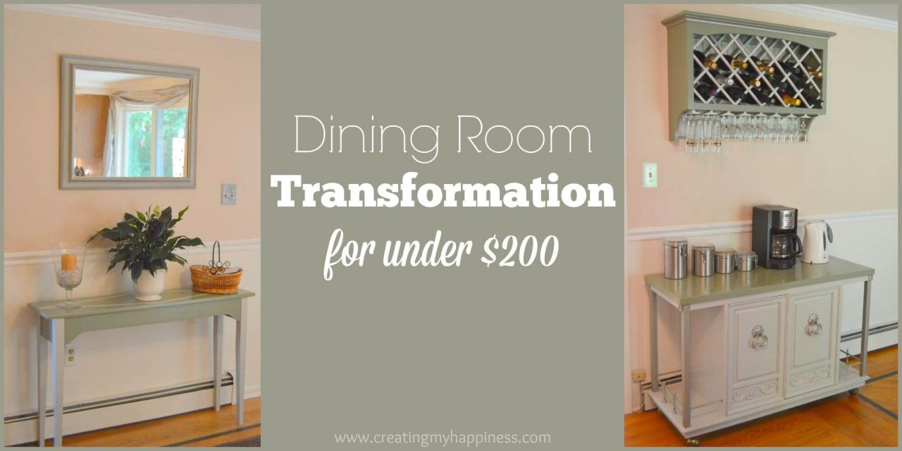 Dining Room Transformation for Under $200