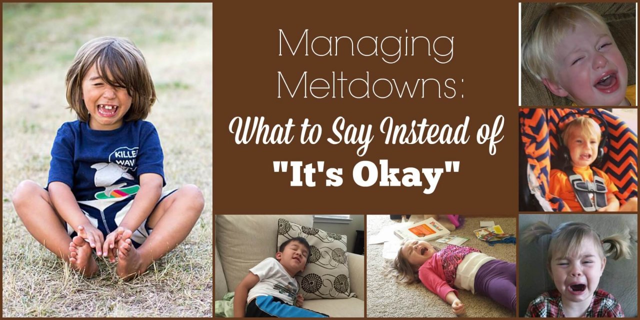 Managing Meltdowns: What to Say Instead of "It's Okay"