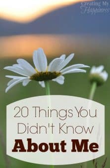 20 Things You Didn't Know About Me