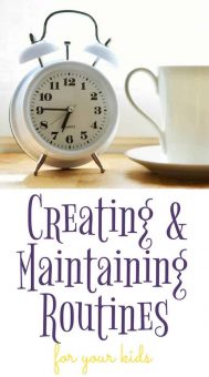 The Importance of Creating and Maintaining Routines for Your Kids